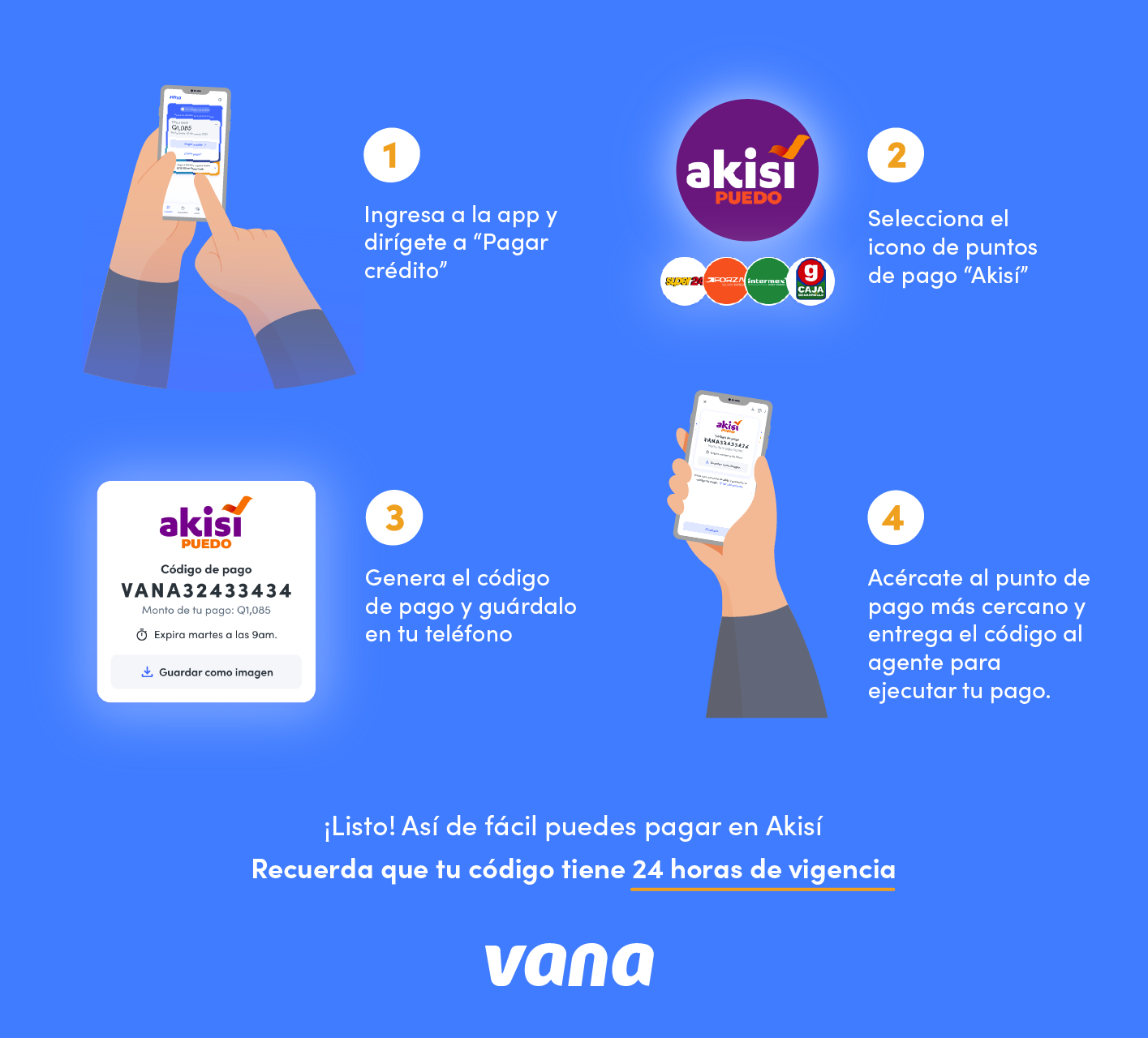 ¿Cómo genero mi código de pago? – Vana